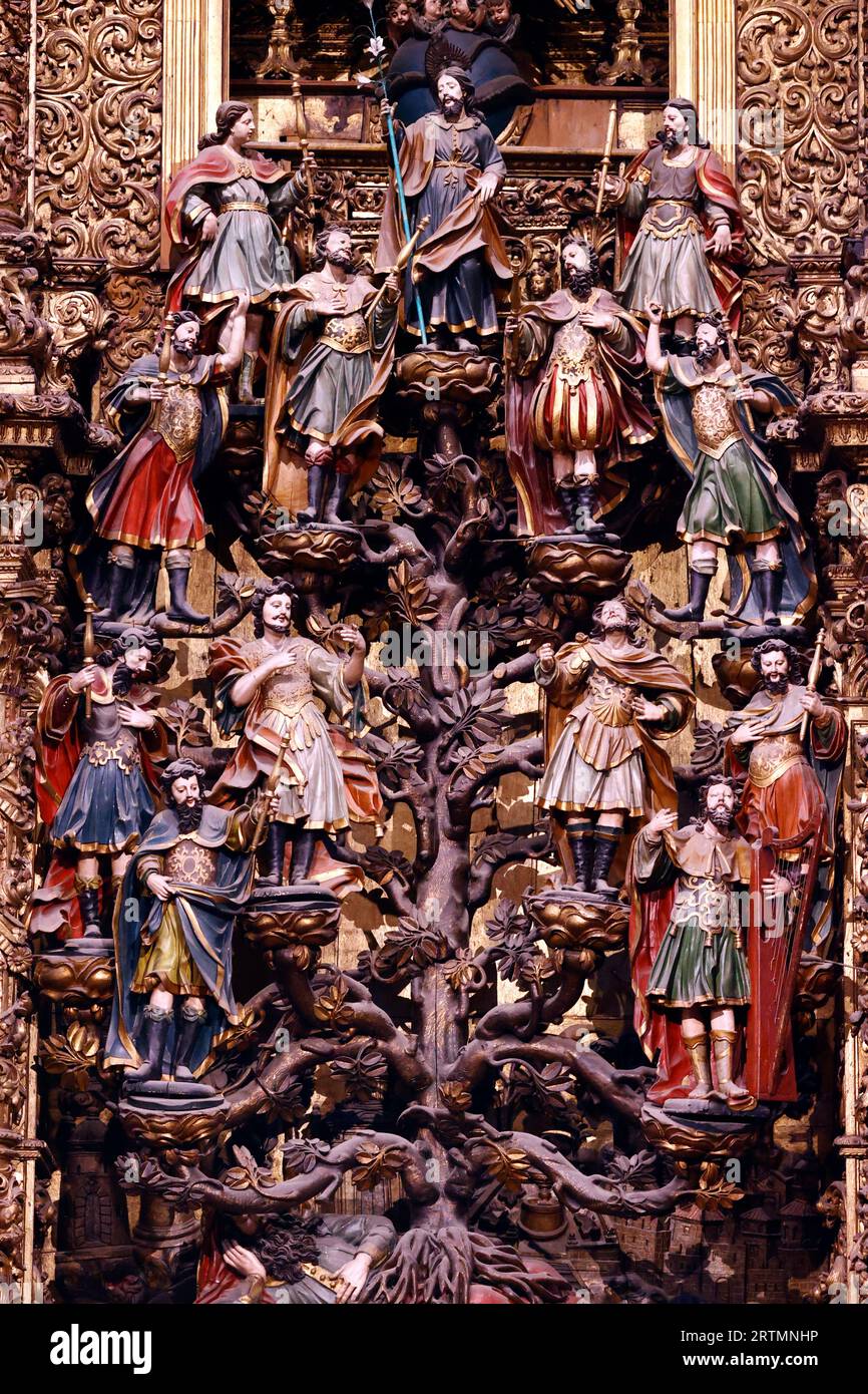 Gothic church of Saint Francis (Igreja de Sao Francisco). Tree of Jesse ...