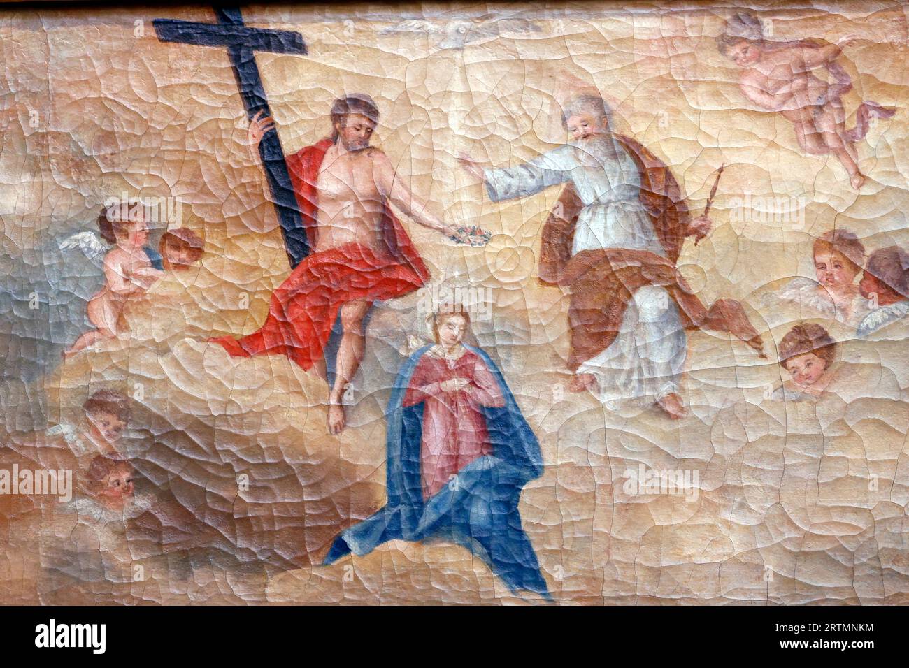 Sanctuary of Bom Jesus do Monte. The Holy Trinity. Painting. God the ...