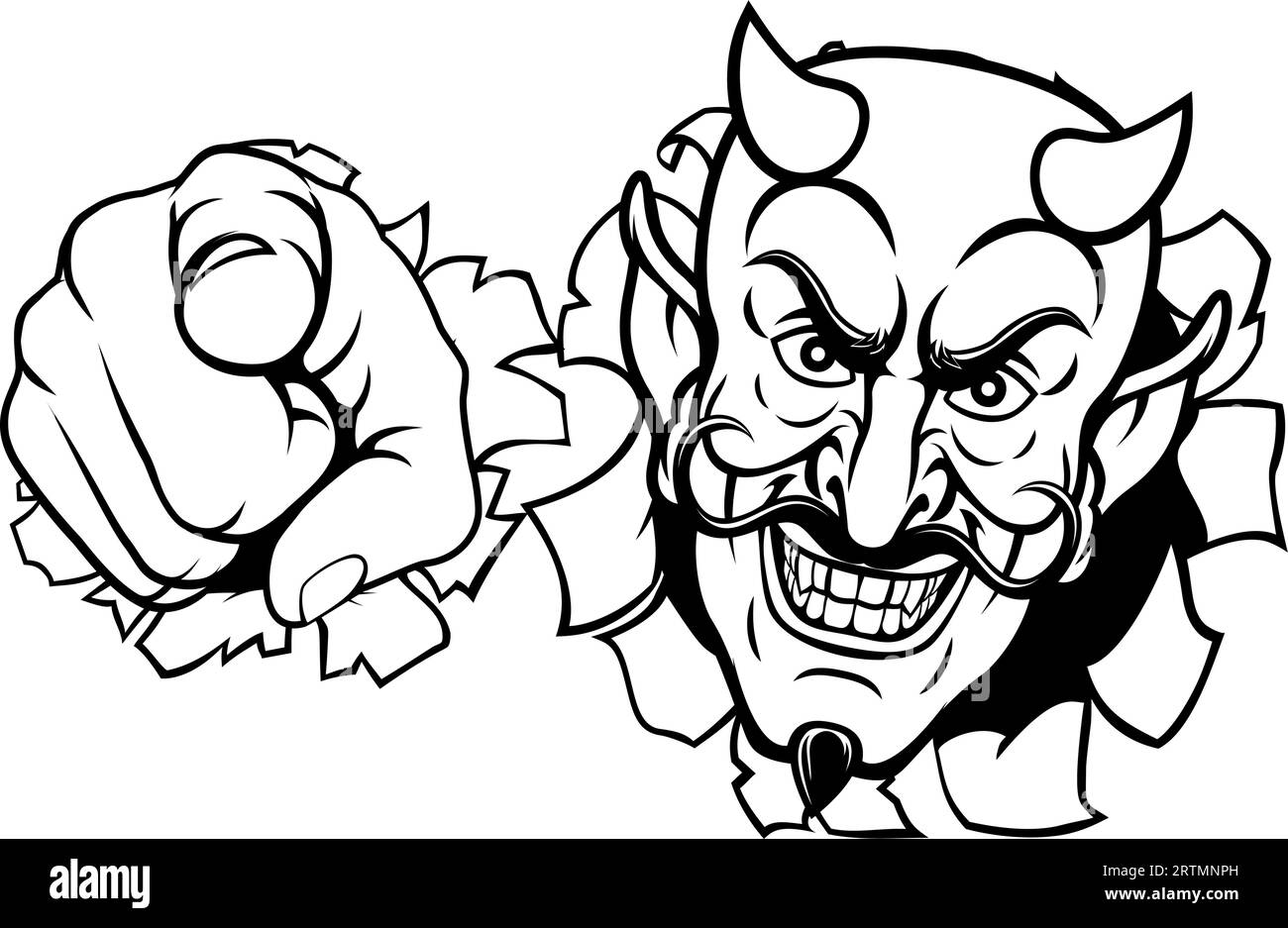 Finger pointing to the head Black and White Stock Photos & Images - Alamy