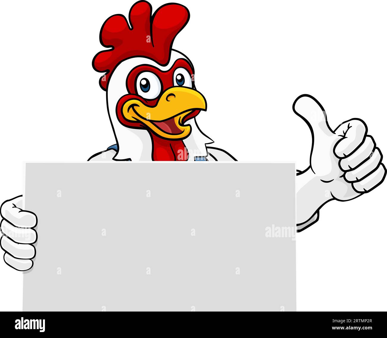 Chicken Painter Handyman Mechanic Plumber Cartoon Stock Vector Image ...