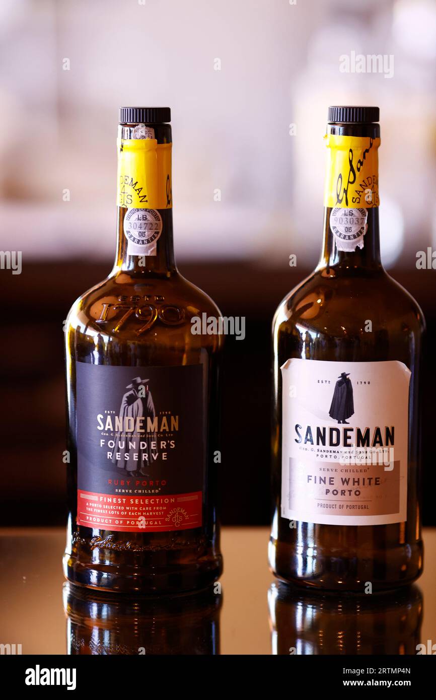 Sandeman wine cellar at the Quinta do Seixo museum. Wine degustation ...