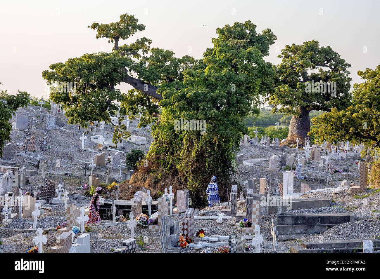Catholic graveyard in Fadiouth, Senegal Stock Photo - Alamy