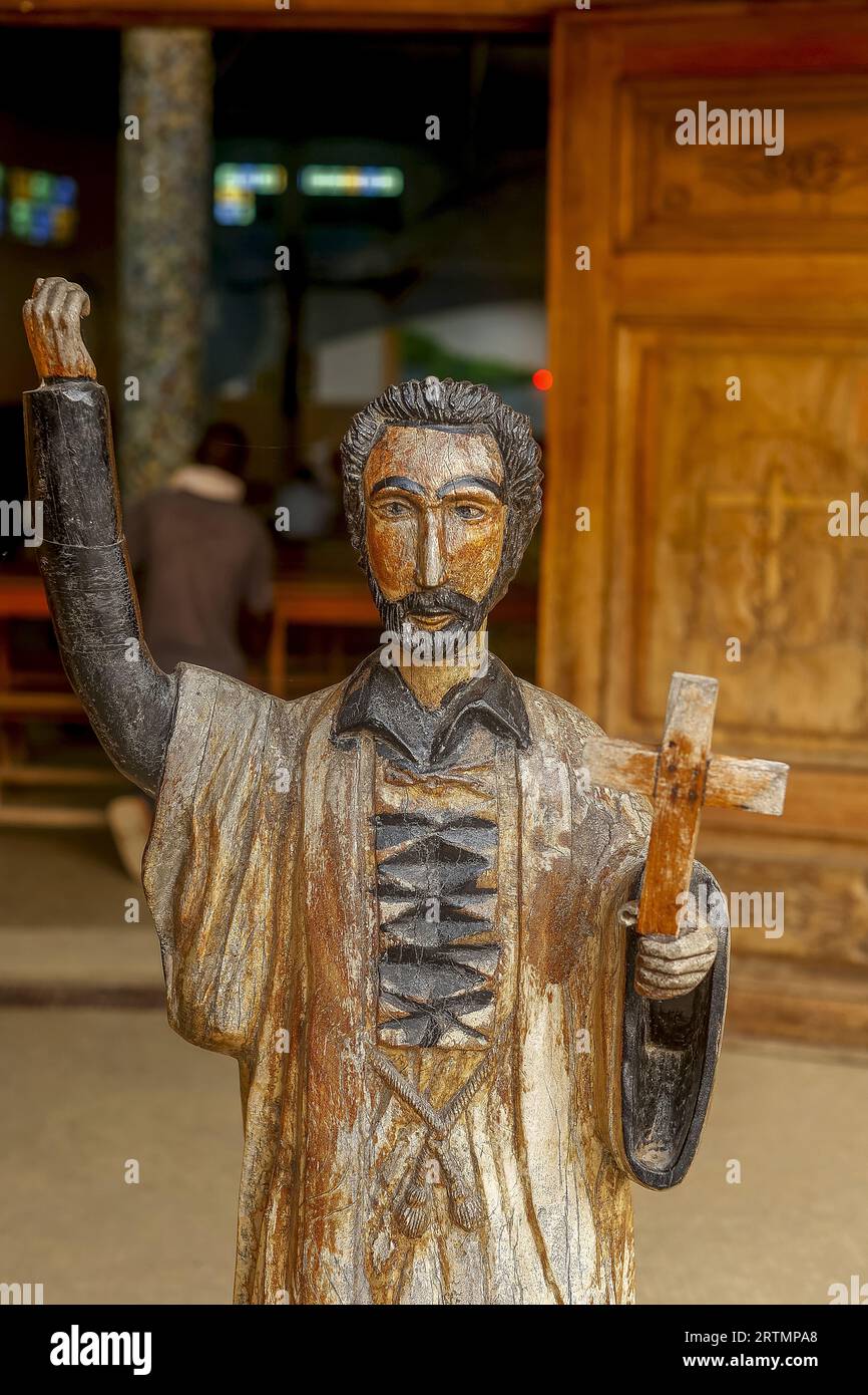 Saint Francis Xavier statue outside Saint Francis Xavier catholic ...