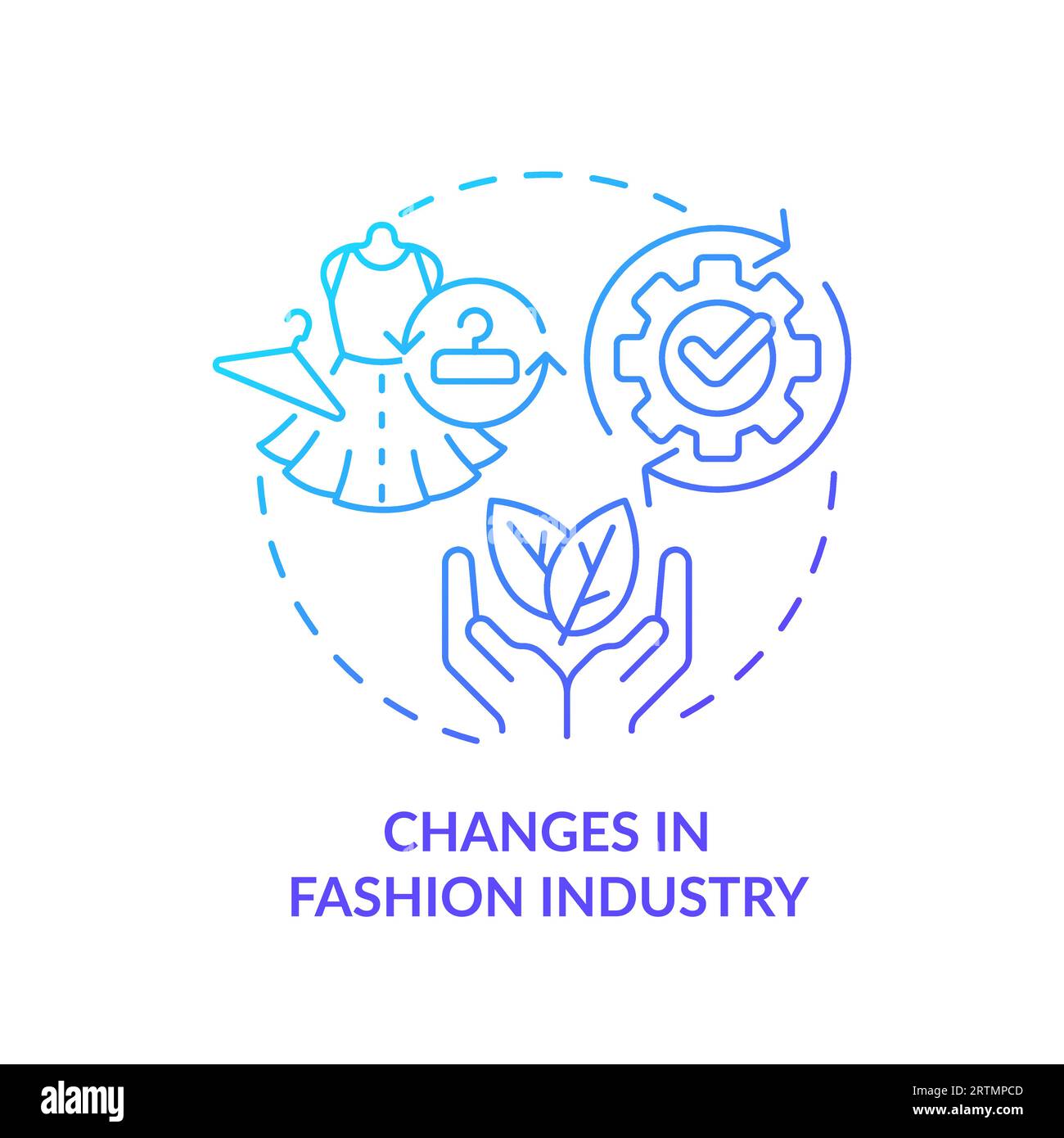 2D gradient icon changes in fashion industry concept Stock Vector Image & Art - Alamy