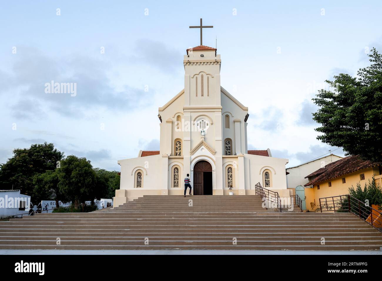 Notre Dame de la Delivrance catholic basilica, Popenguine, Senegal ...