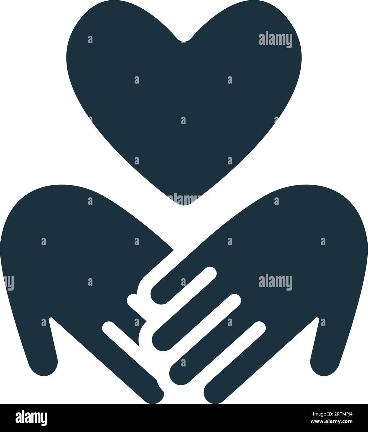 Philantropy icon. Monochrome simple sign from charity and non-profit ...