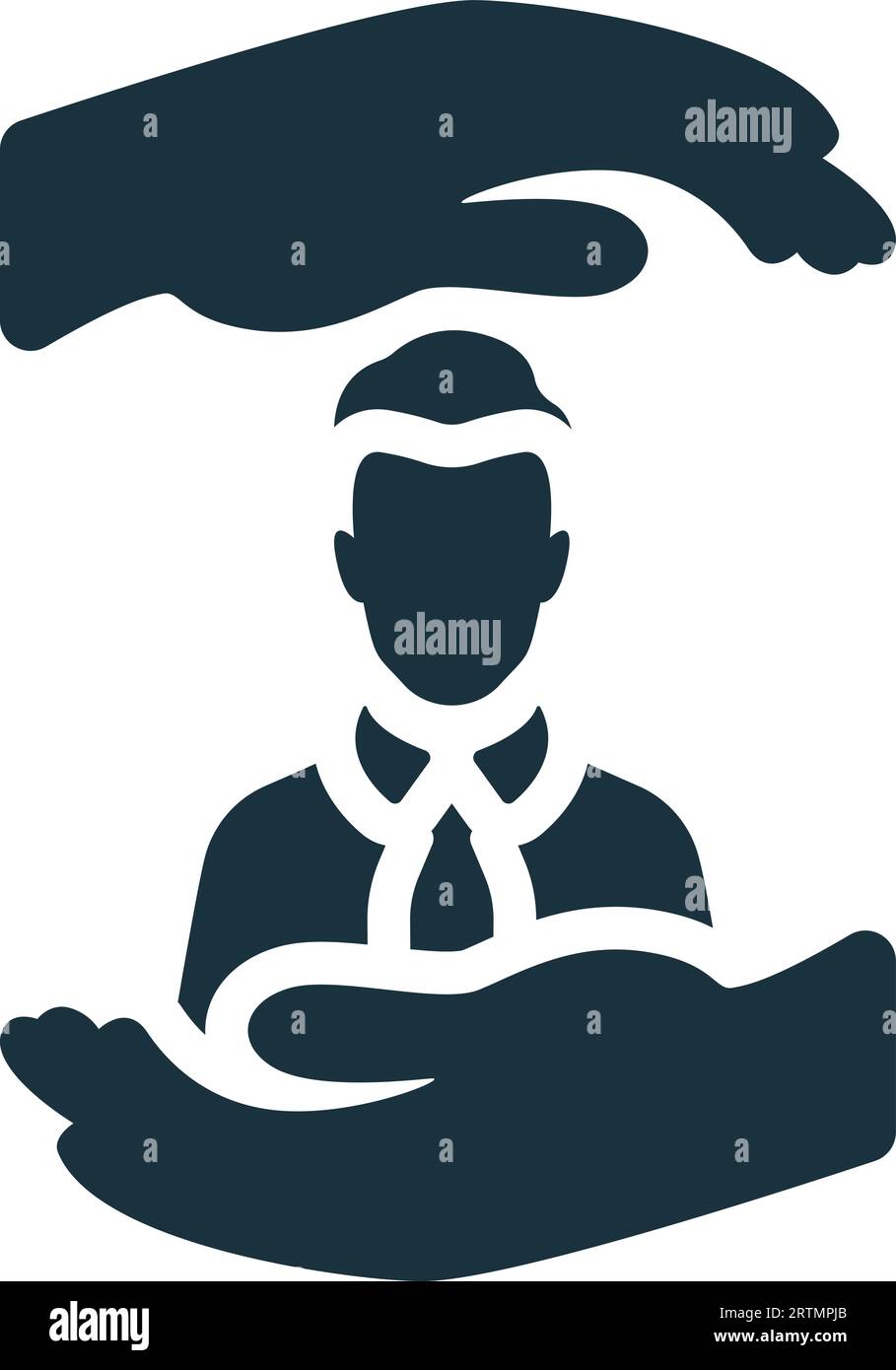 Corporate social responsibility icon. Monochrome simple sign from ...