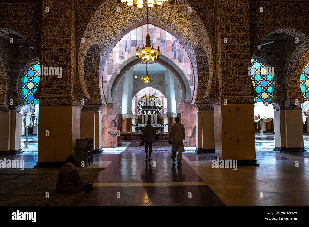 Inside the great mosque in Touba, Senegal Stock Photo - Alamy
