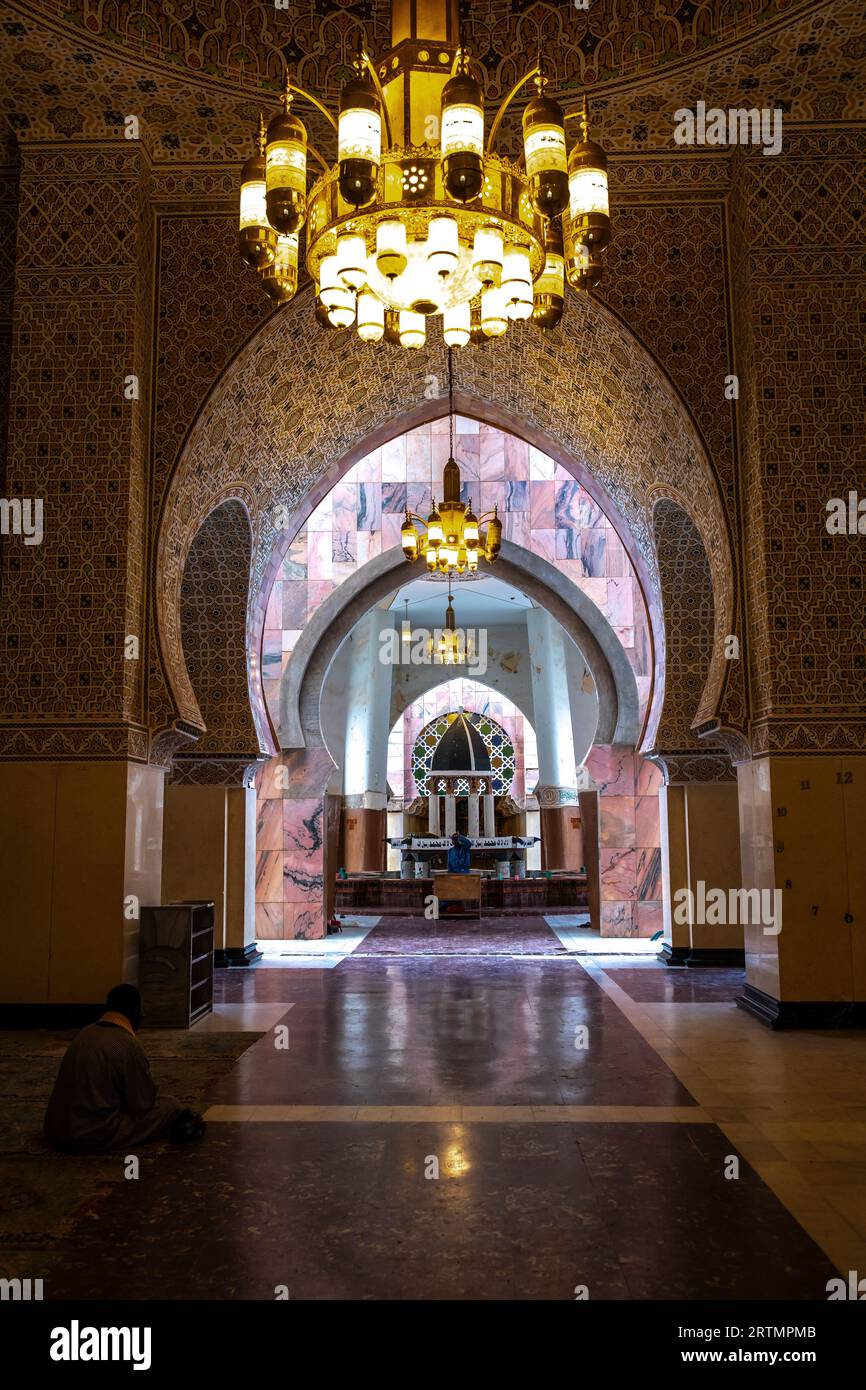 Inside the great mosque in Touba, Senegal Stock Photo - Alamy