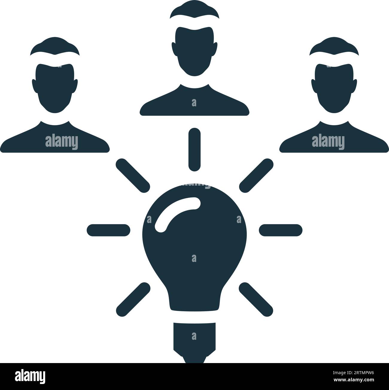 Social innovation icon. Monochrome simple sign from charity and non ...