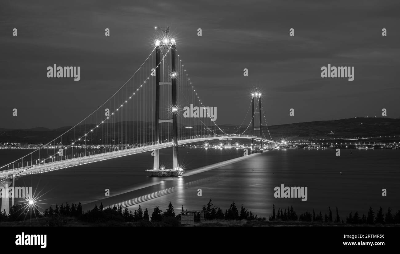 new bridge connecting two continents 1915 canakkale bridge (dardanelles ...