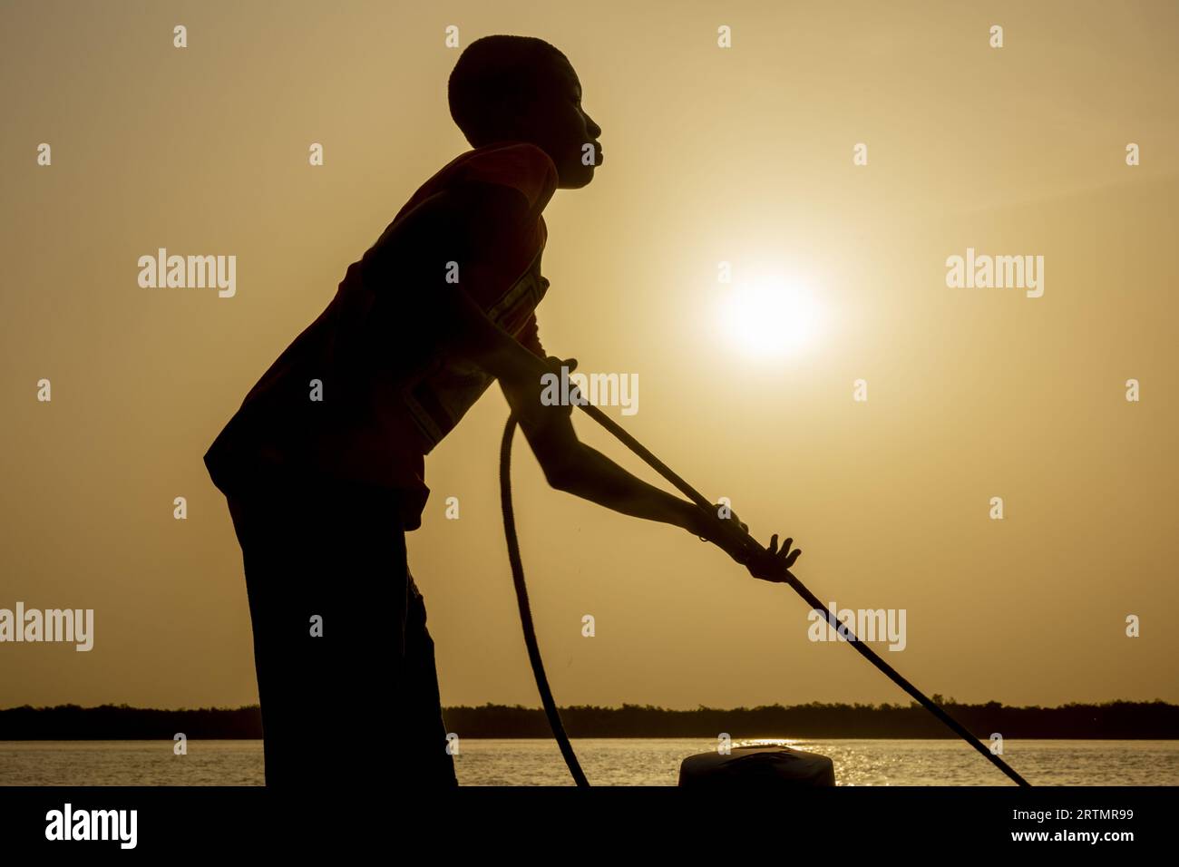 Silhouette african boy figure hi-res stock photography and images - Alamy