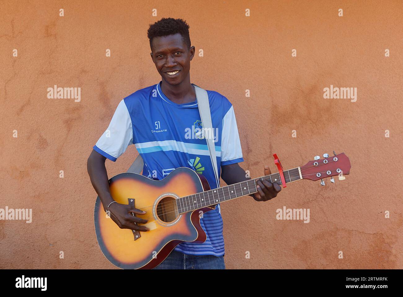 Young Senegalese musician in Ndangane, Senegal Stock Photo - Alamy
