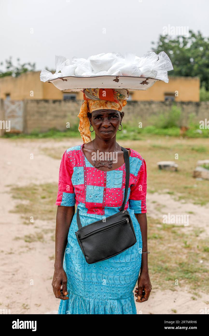 Vendor in Fatick, Senegal Stock Photo - Alamy
