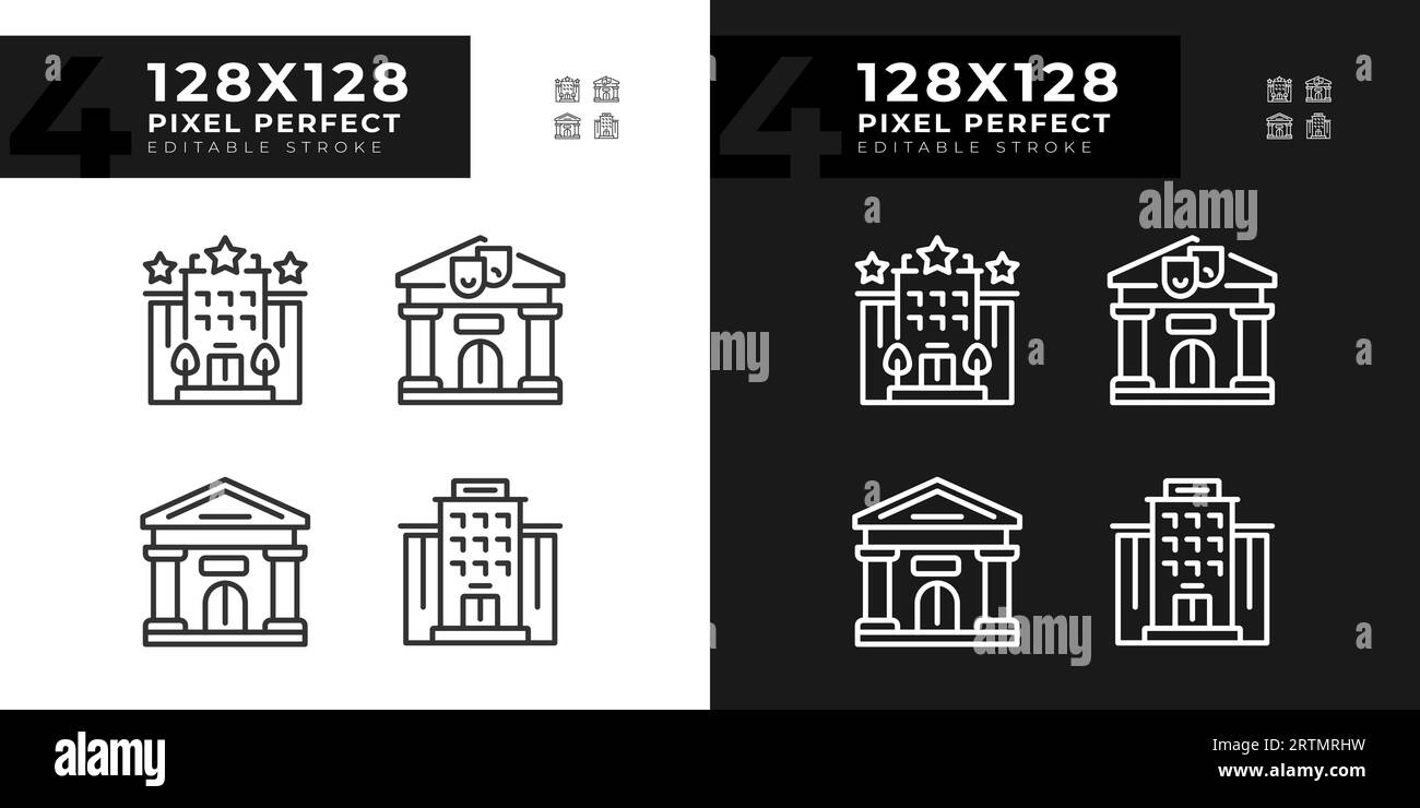 Editable building icons set Stock Vector Image & Art - Alamy