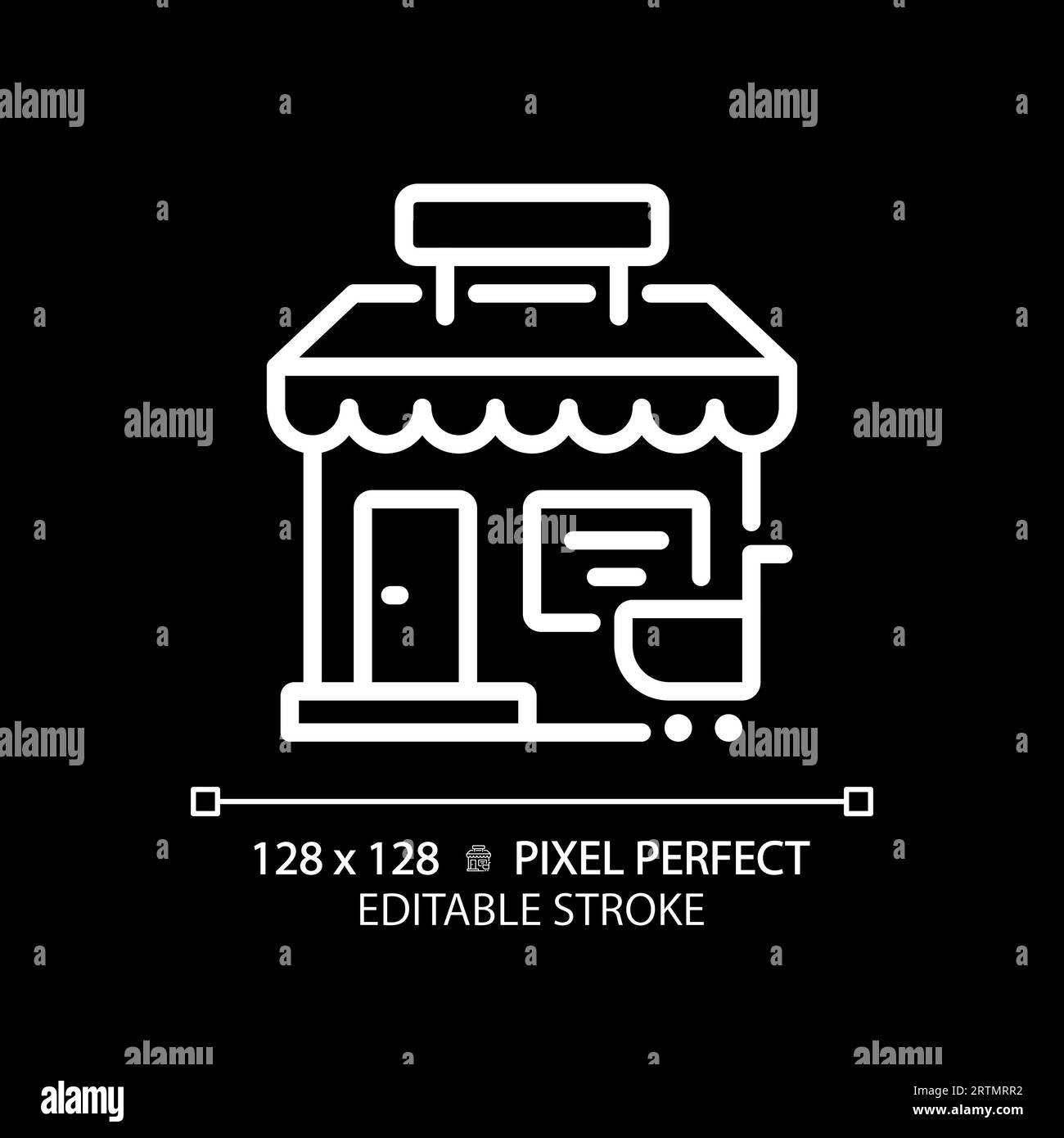 2D editable thin line store icon Stock Vector Image & Art - Alamy