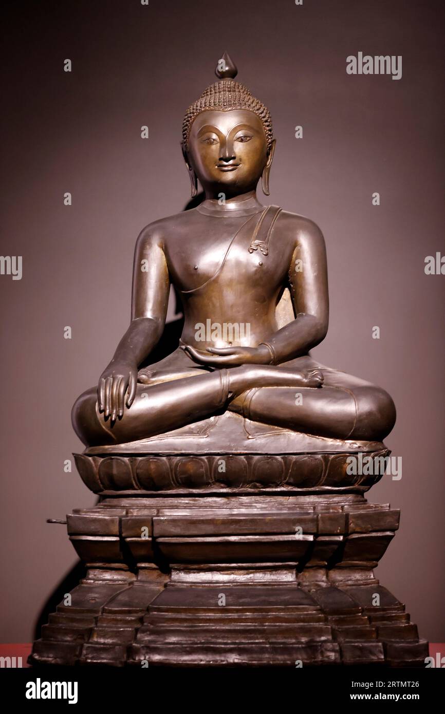 Bangkok National Museum. Buddha in Samadhi posture. 16 th century ...