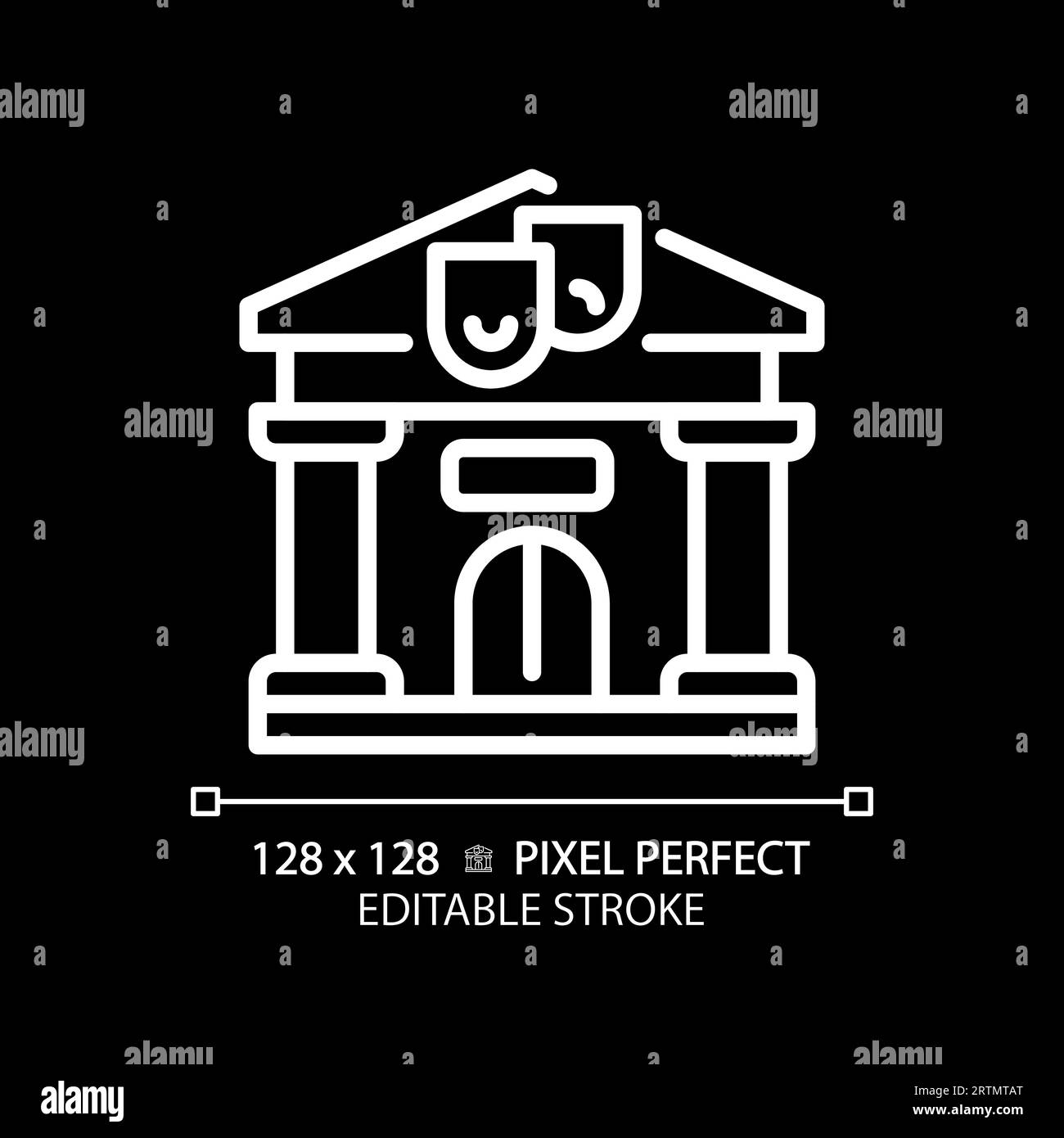 2D editable thin line library icon Stock Vector Image & Art - Alamy