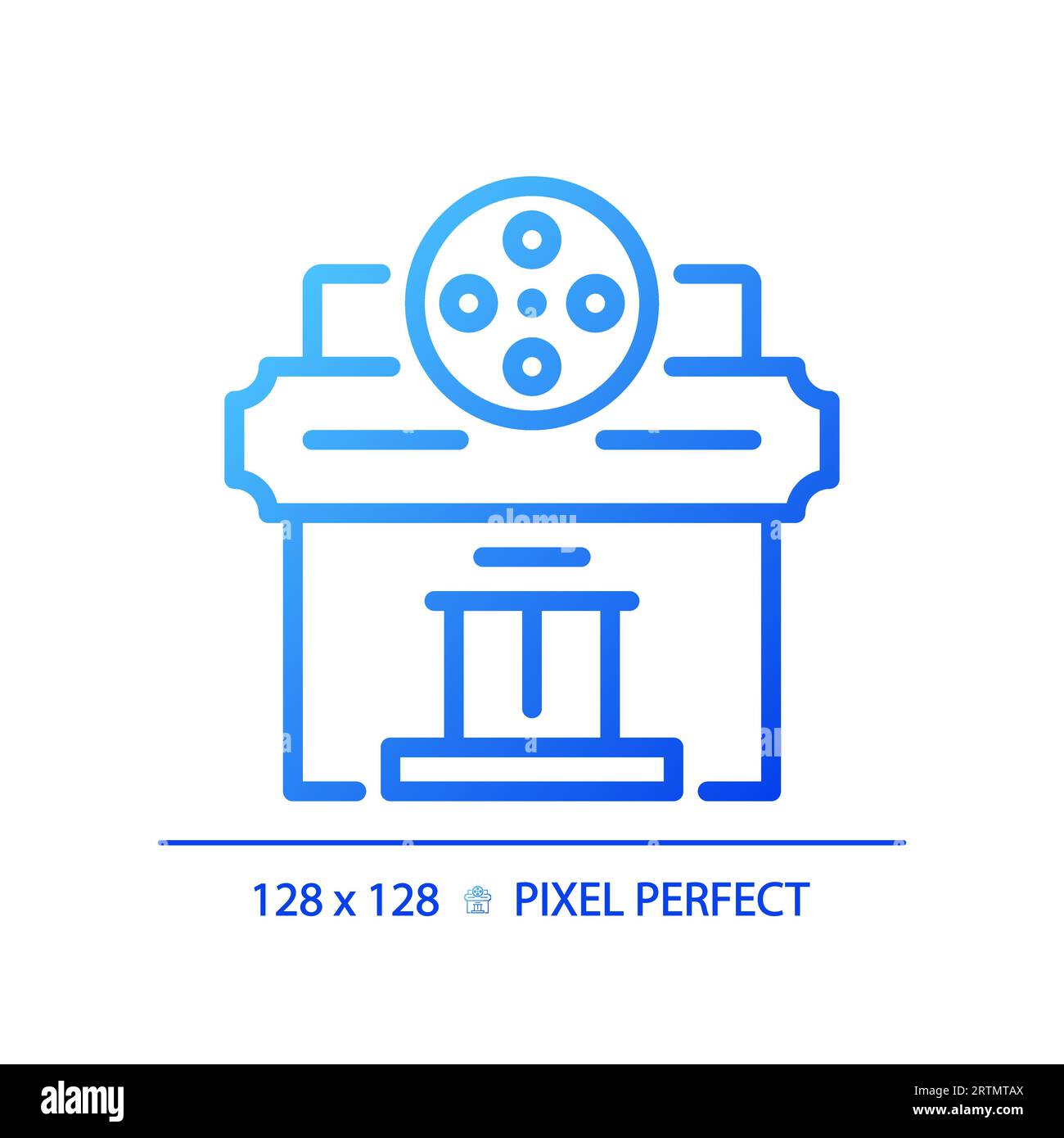 Movie theater exterior line hi-res stock photography and images - Alamy