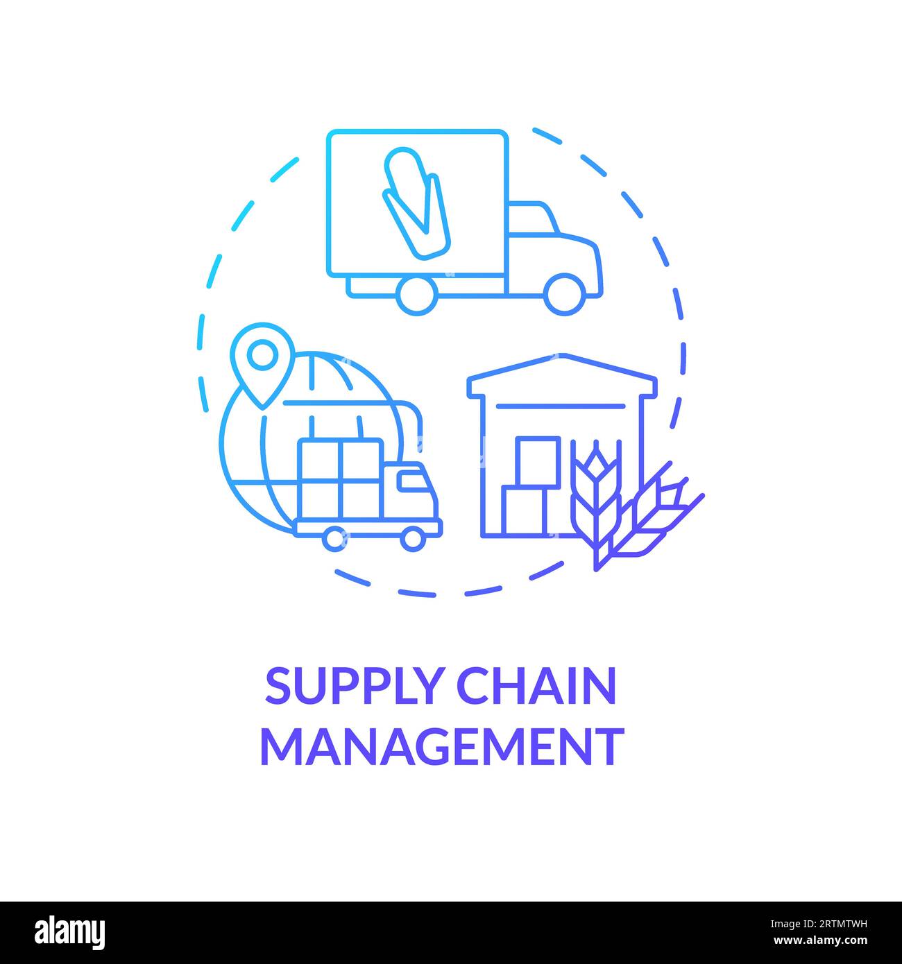 Supply chain visual Stock Vector Images - Alamy