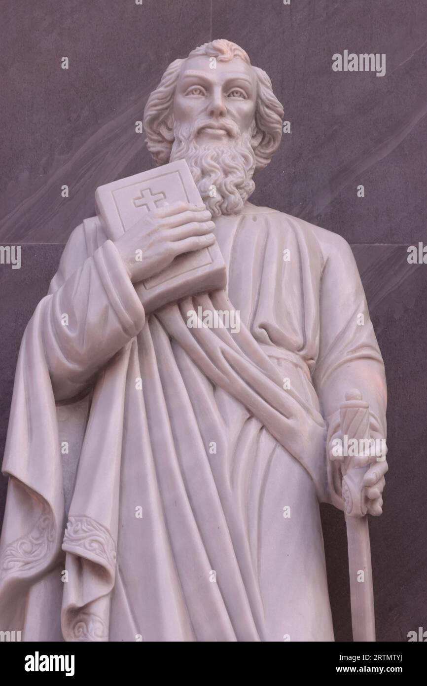 Saint Paul the apostle. Statue. Vietnam Stock Photo - Alamy