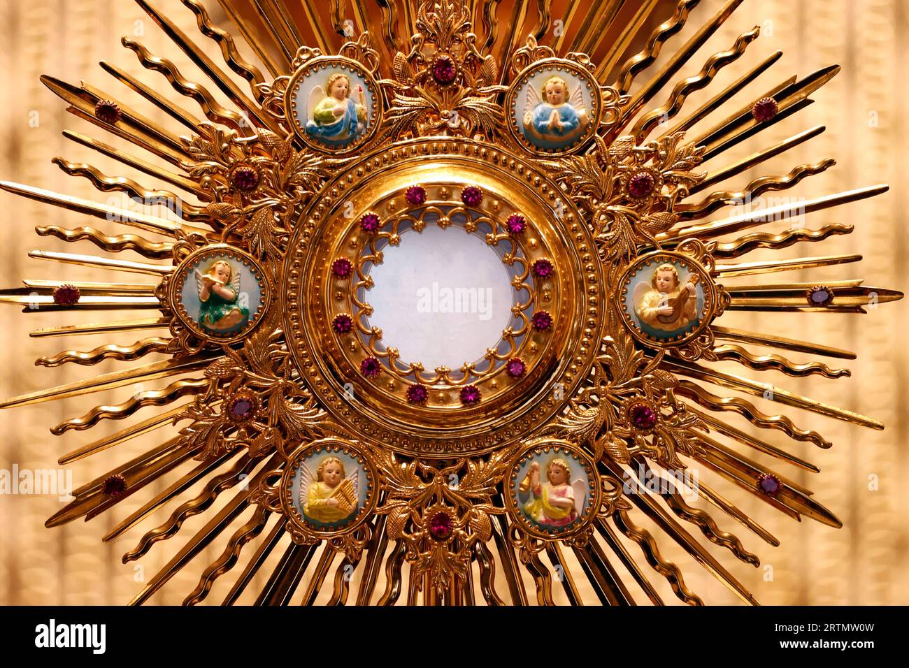 Thi Nghe catholic Church. Eucharist (Blessed Sacrament) inside the ...