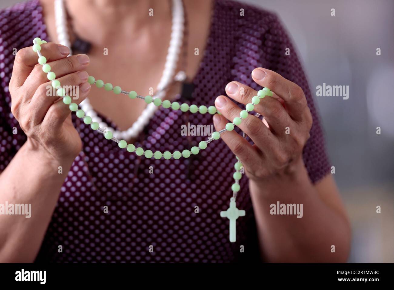 Retirement home for poor women run by Dominican Sisters. Senior woman ...