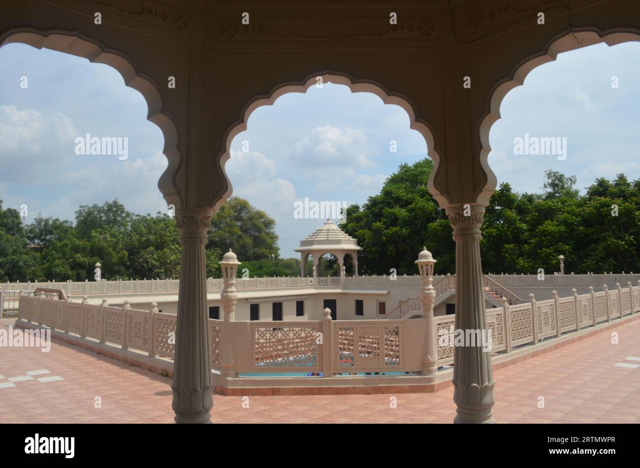 Symmetrical arches of the monument Stock Photo - Alamy