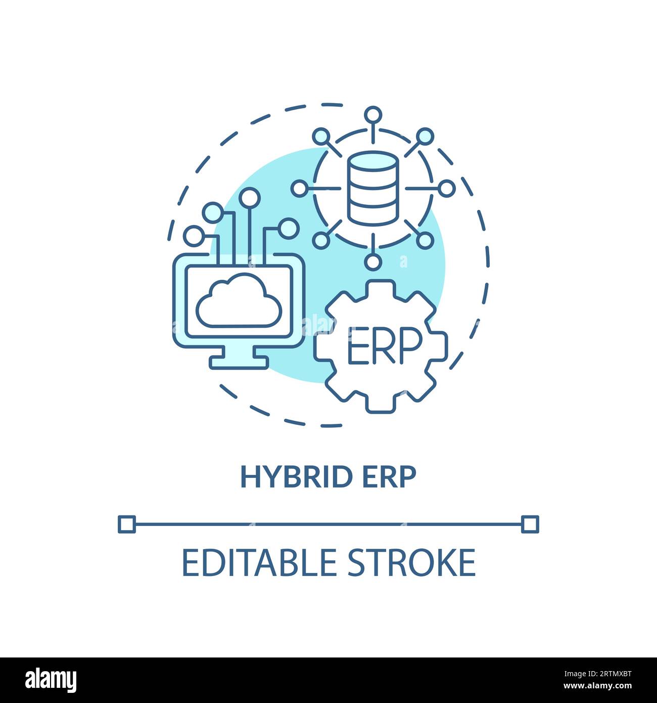 Erp logo design Stock Vector Images - Alamy