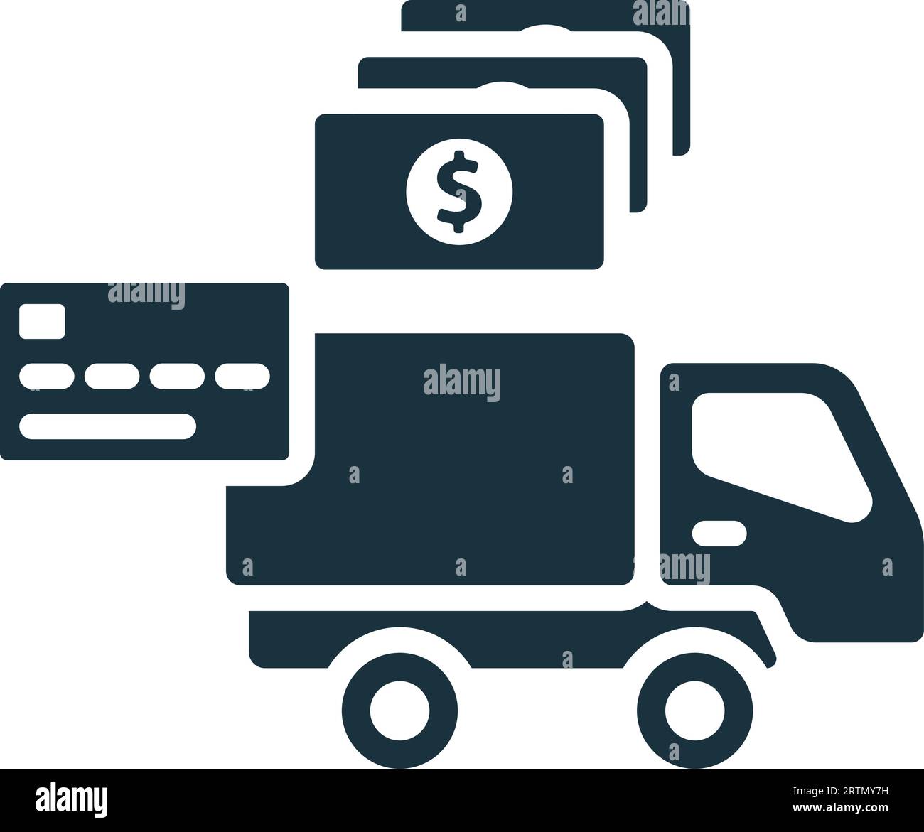 Payment method icon. Monochrome simple sign from logistics collection ... Payment method icon. Monochrome simple sign from logistics collection ...