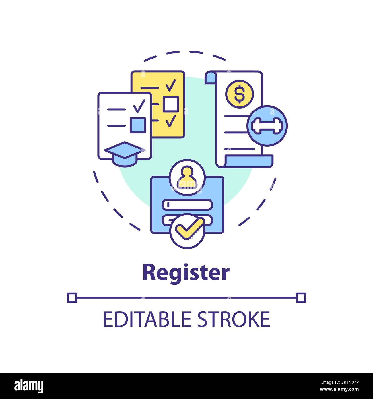 College register Stock Vector Images - Alamy