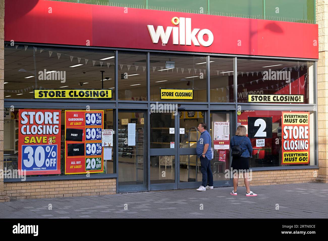 Basildon Essex, UK. 14th Sep, 2023. Wilkco Store Basildon closes today ...