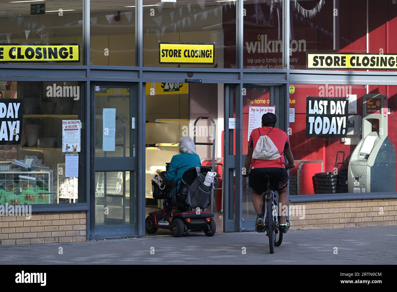 Basildon Essex, UK. 14th Sep, 2023. Wilkco Store Basildon closes today ...