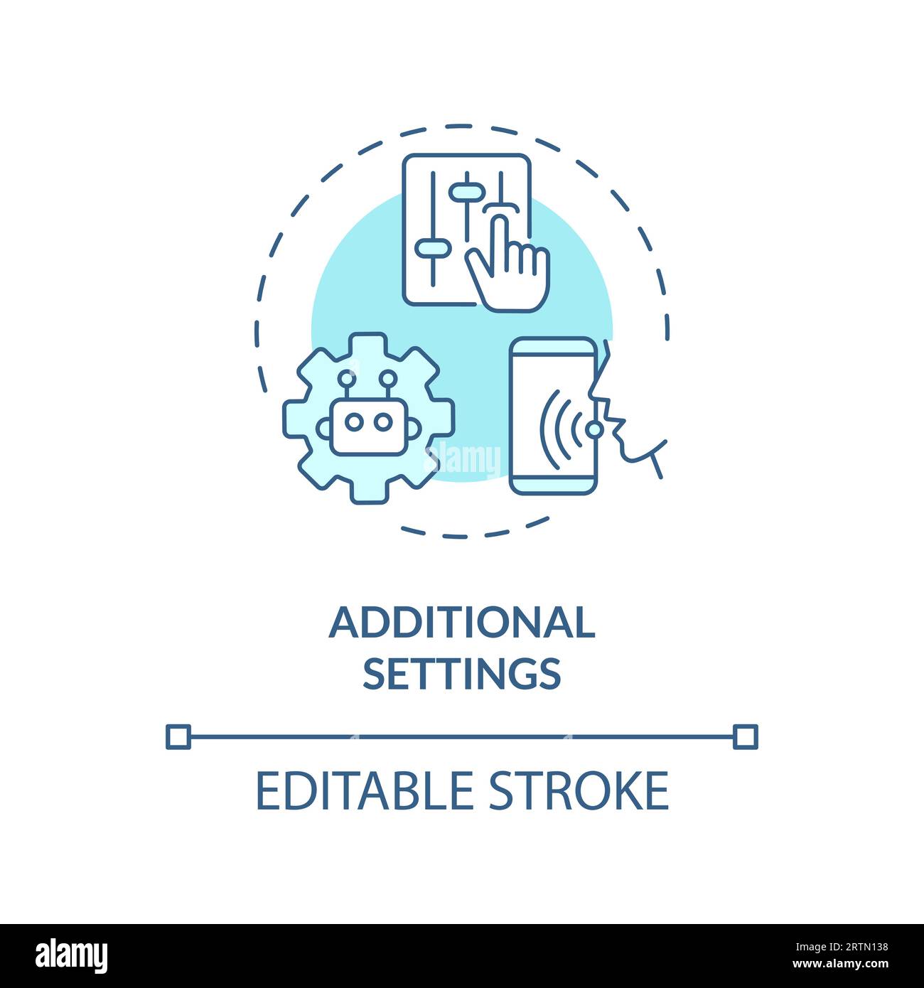 Additional settings Stock Vector Images - Alamy