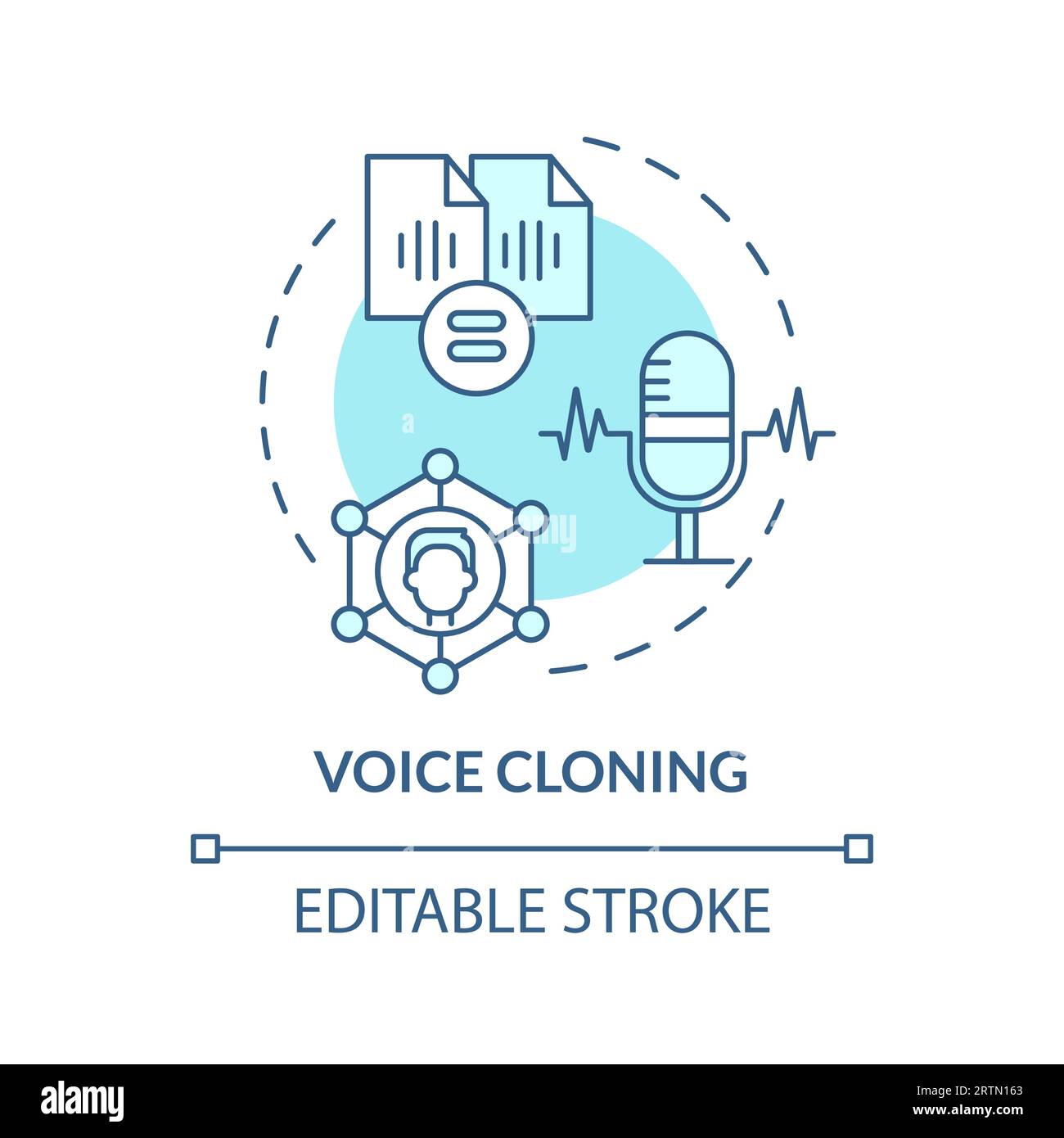 2D voice cloning thin line blue icon concept Stock Vector Image & Art ... 2D voice cloning thin line blue icon concept Stock Vector Image & Art ...