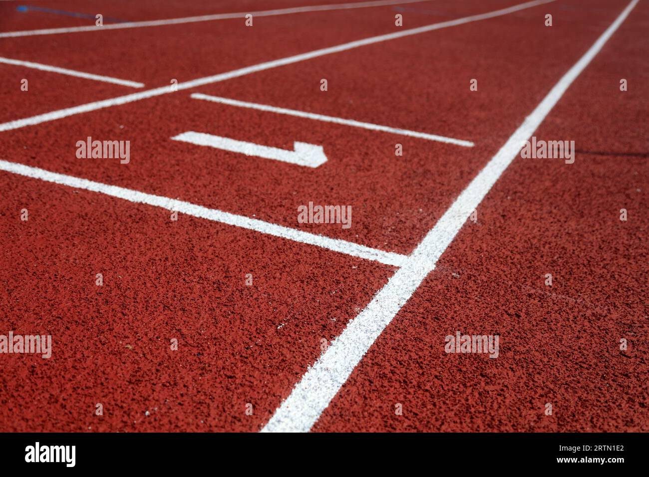 Numbering of plastic runway Stock Photo - Alamy