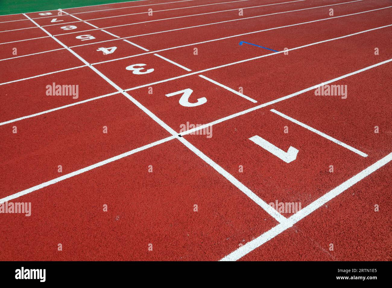 Numbering of plastic runway Stock Photo - Alamy