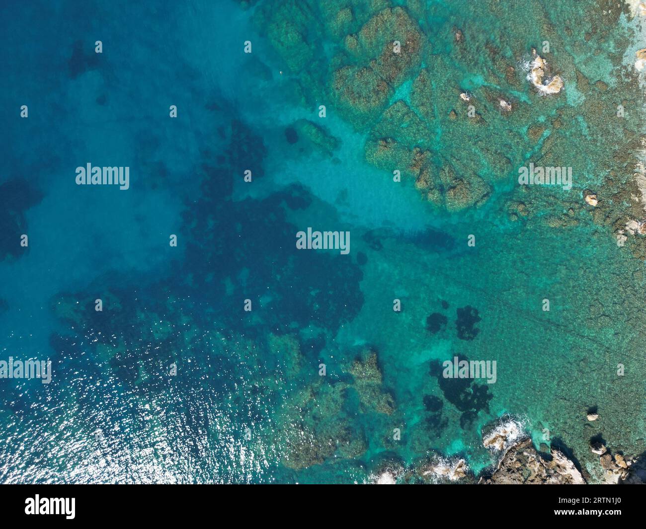 Reef coral aerial caribbean hi-res stock photography and images - Alamy