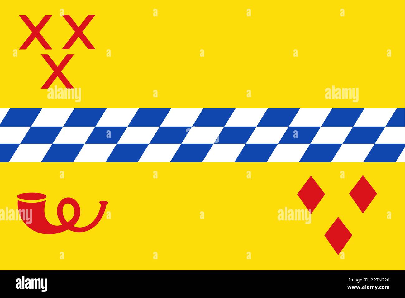 Flag of Woerden City and Municipality (Utrecht province, Kingdom of the ...