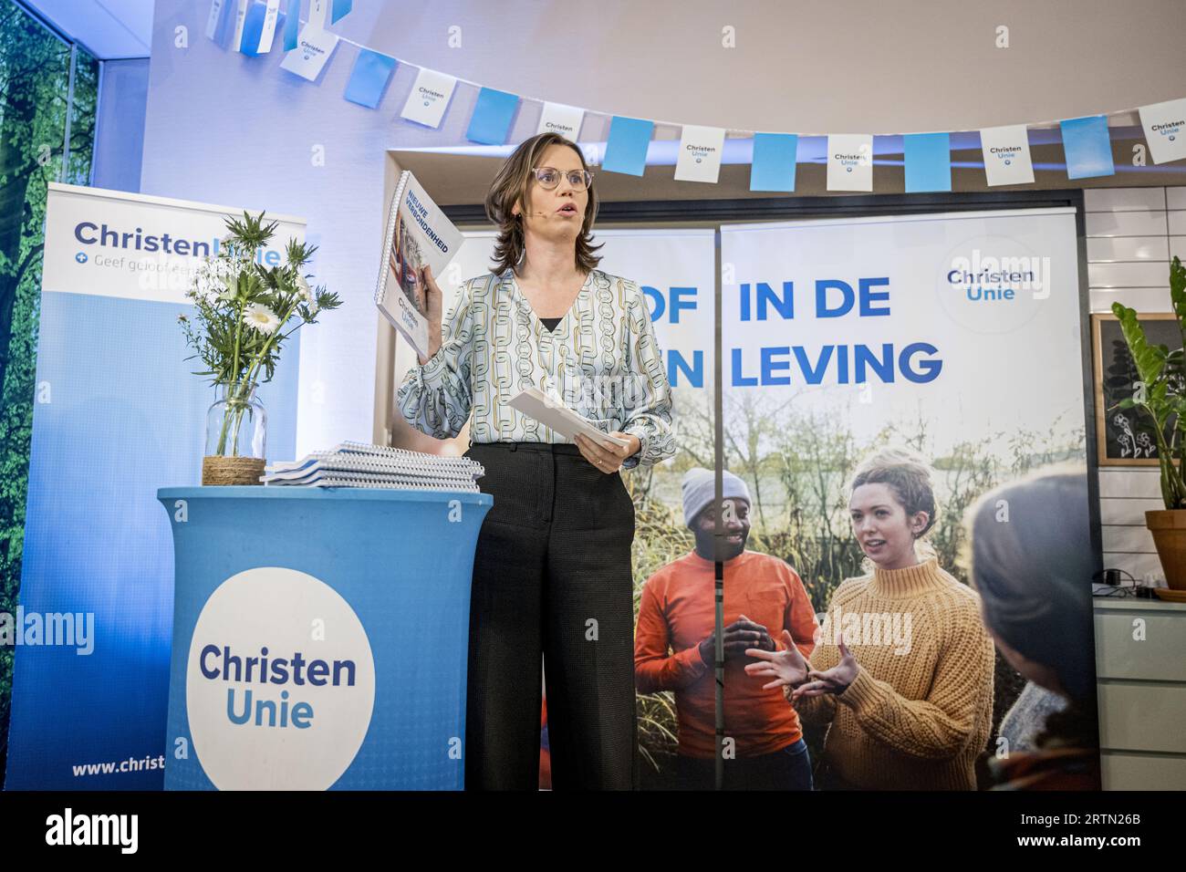 NUNSPEET - Party leader Mirjam Bikker during the presentation of the ...