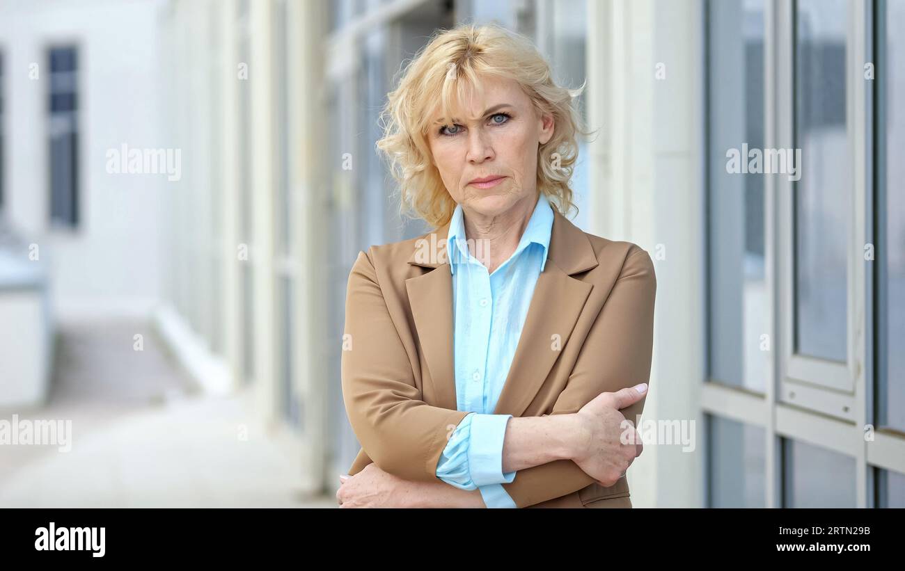 Strict mature woman hi-res stock photography and images - Alamy