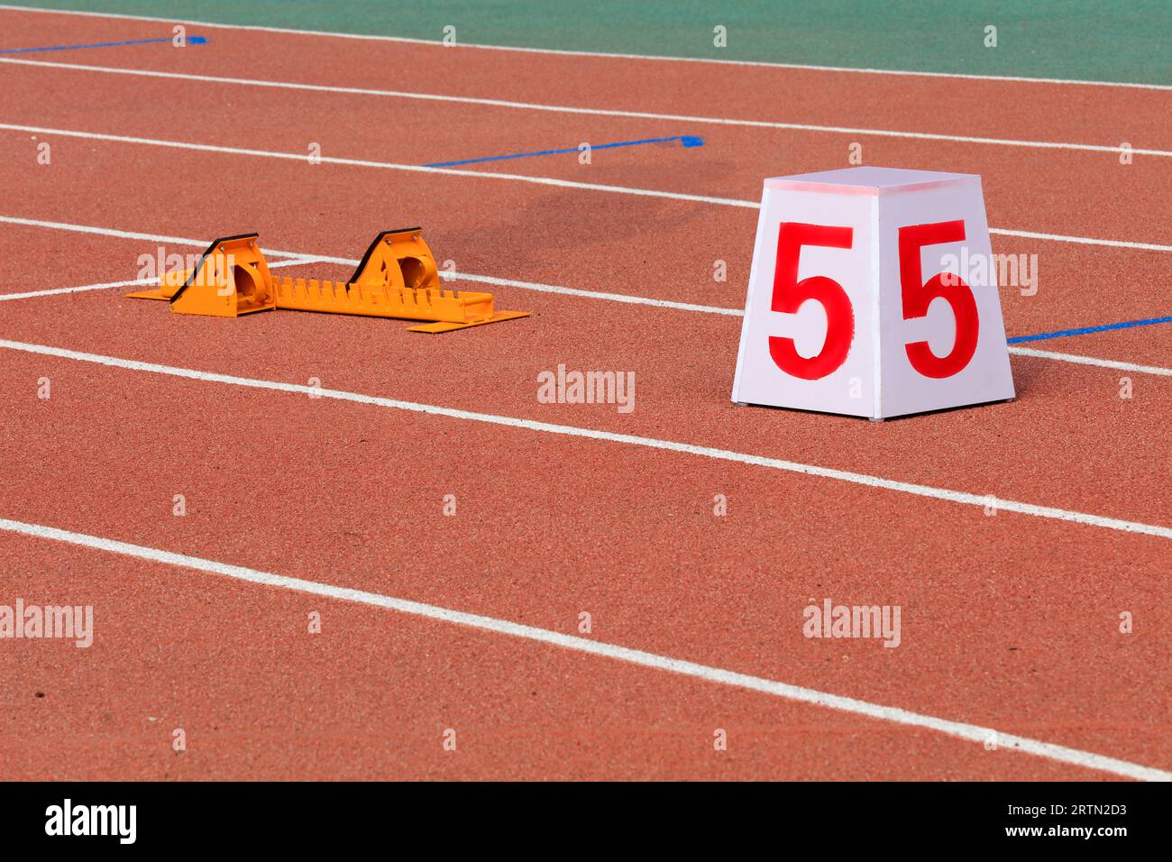 Starting frame and runway number Stock Photo - Alamy