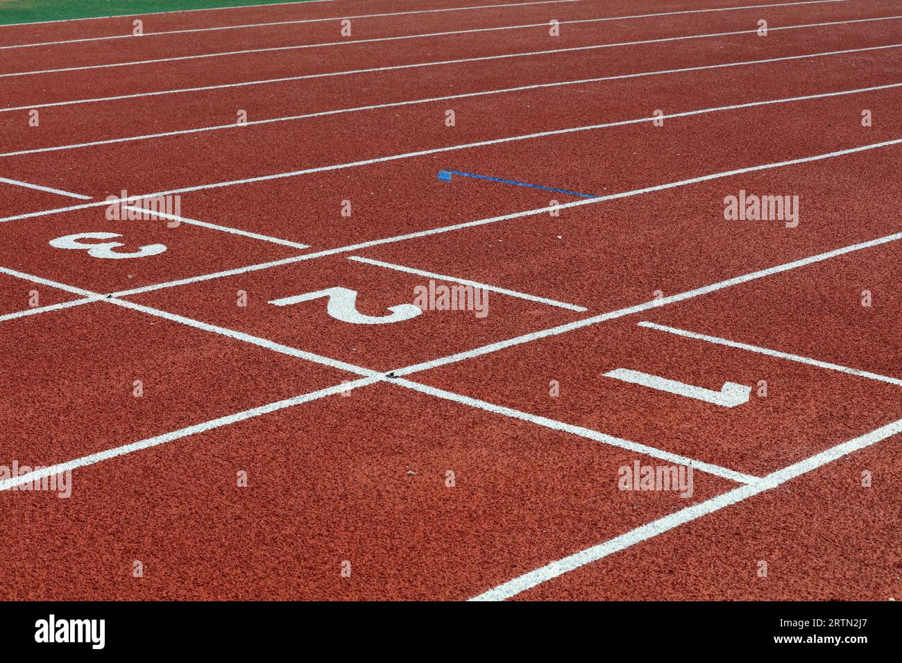 Numbering of plastic runway Stock Photo - Alamy