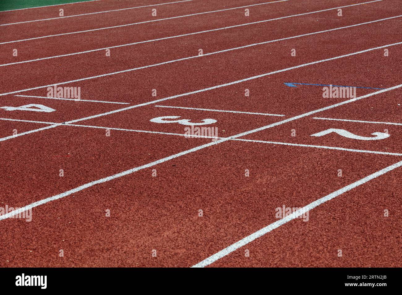 Numbering of plastic runway Stock Photo - Alamy