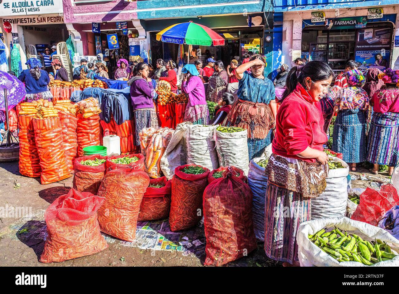 A Mayan market place Stock Photo - Alamy