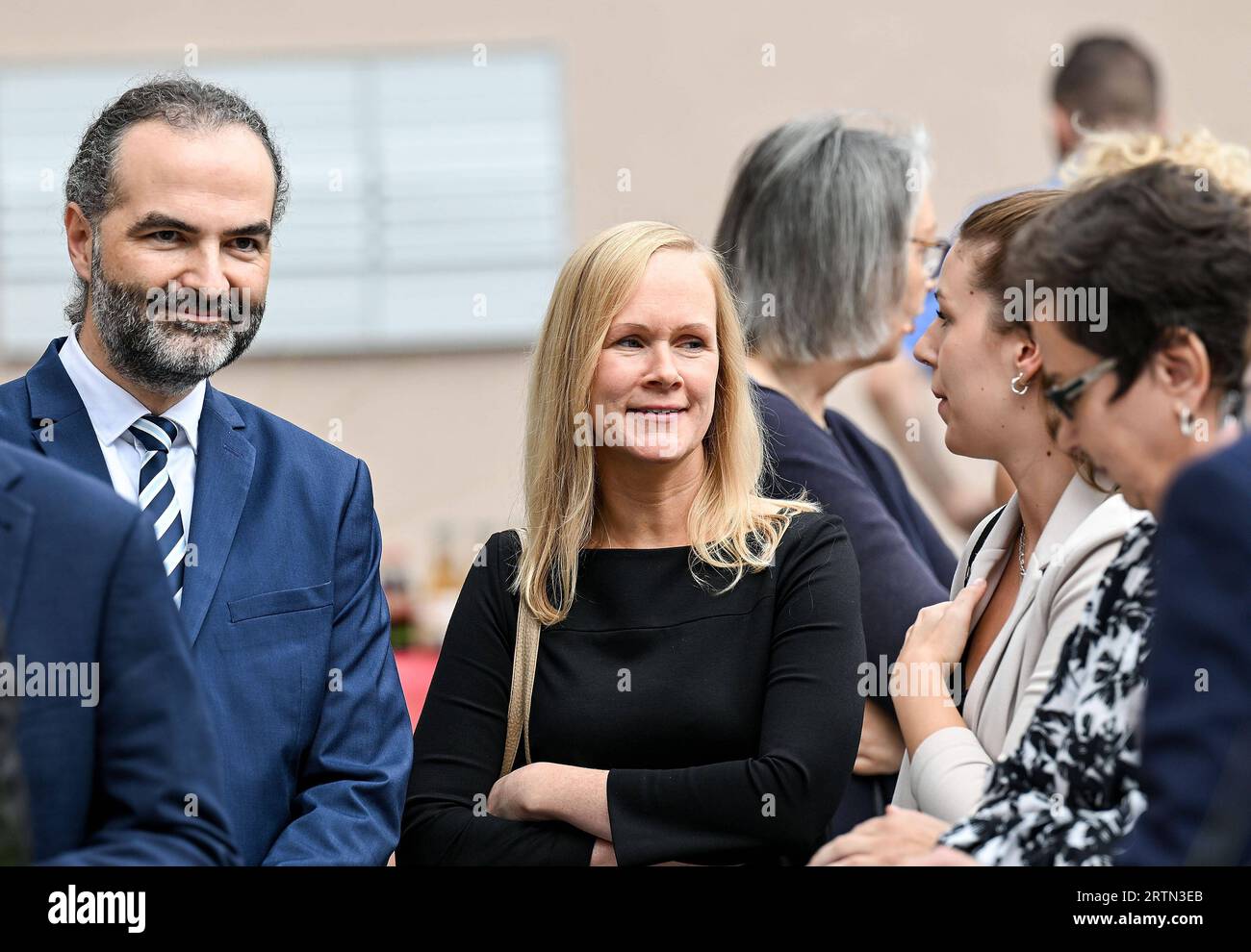 13.09.2023, xpsx, Lokal Hanau Eröffnung Haus des Jugendrechts, v.l ...