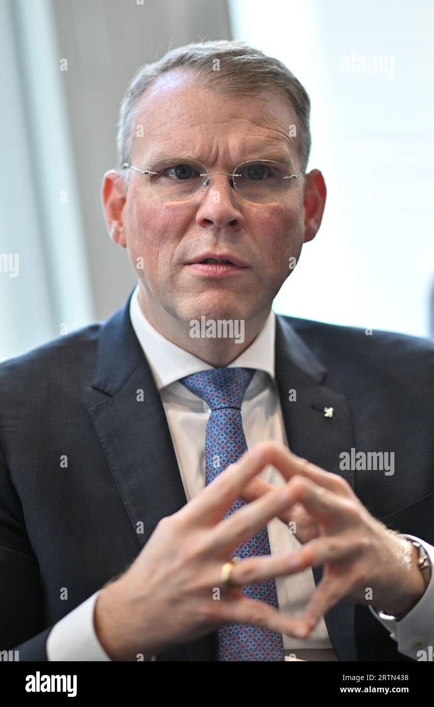 Berlin, Germany. 14th Sep, 2023. Florian Graf, Head of the Senate Chancellery at the "Political ...