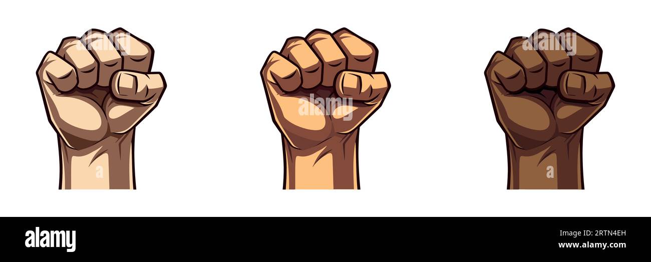 Multi colored hands Stock Vector Images - Alamy