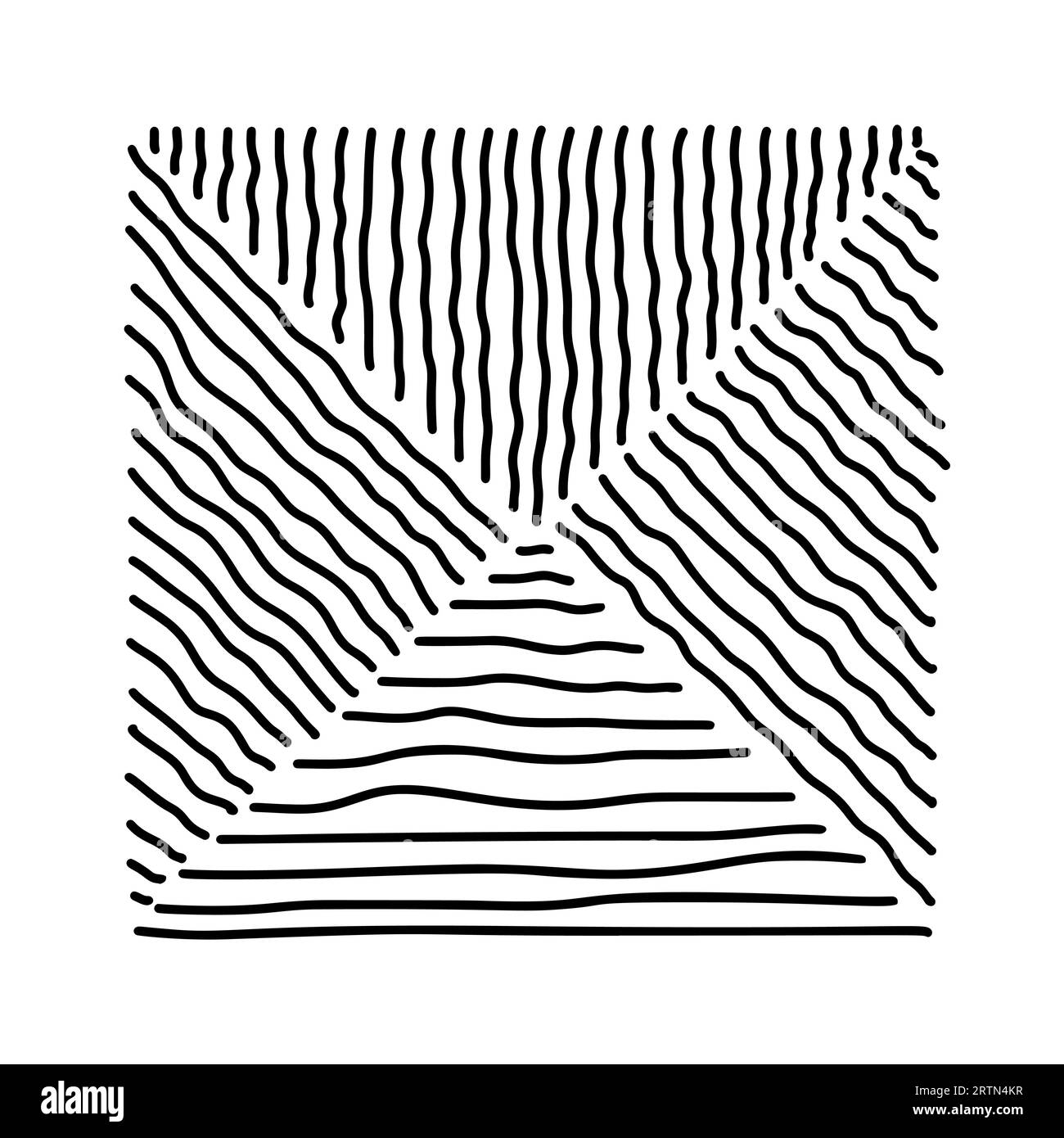 Square aesthetic hand drawn Contemporary printable pattern with ...