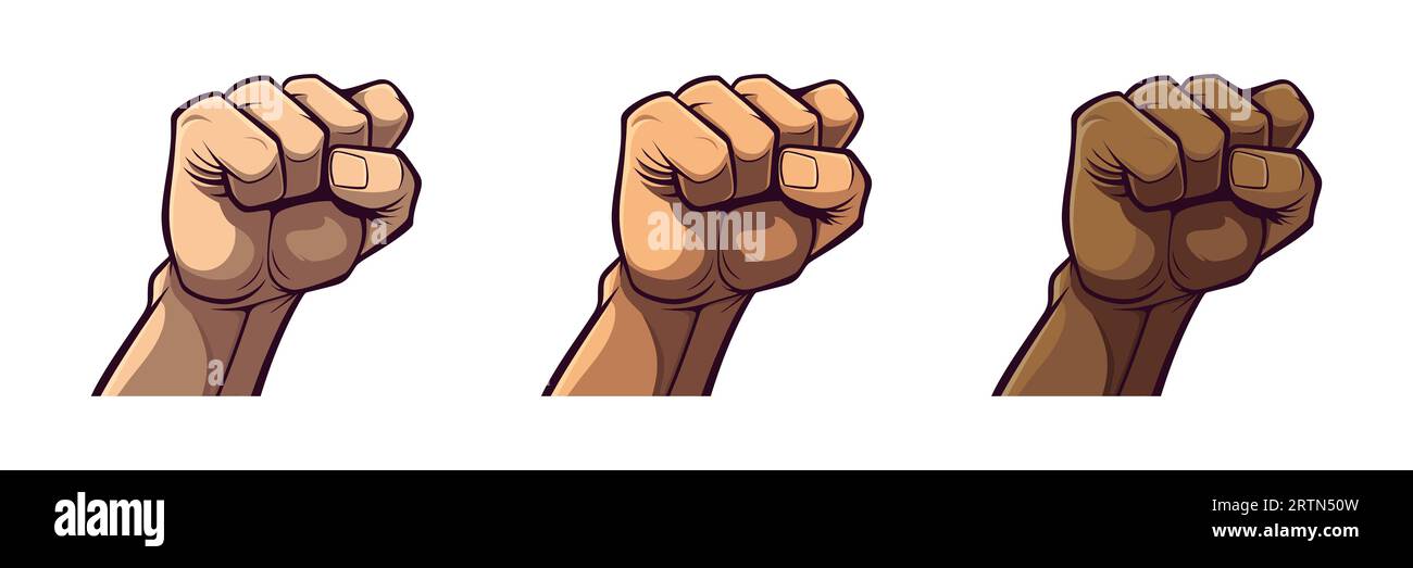 Multi colored hands Stock Vector Images - Alamy